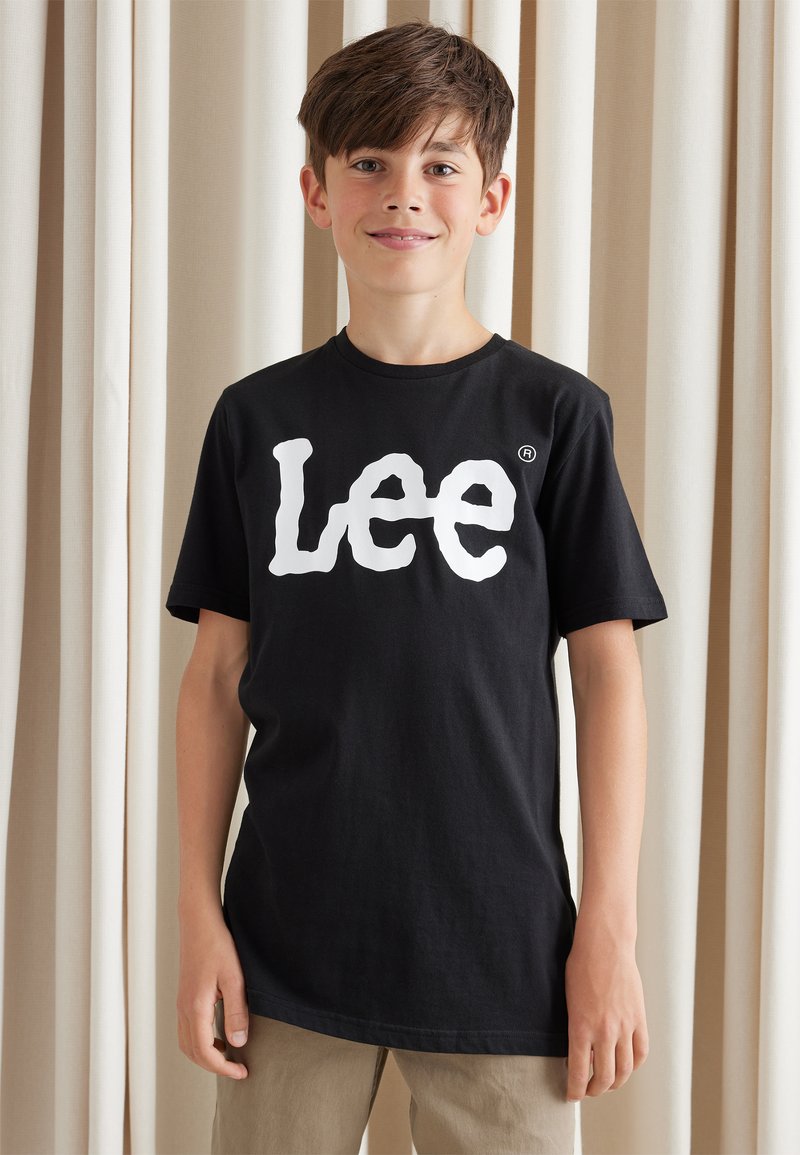 Lee WOBBLY GRAPHIC - Print T-shirt - black - Zalando.co.uk
