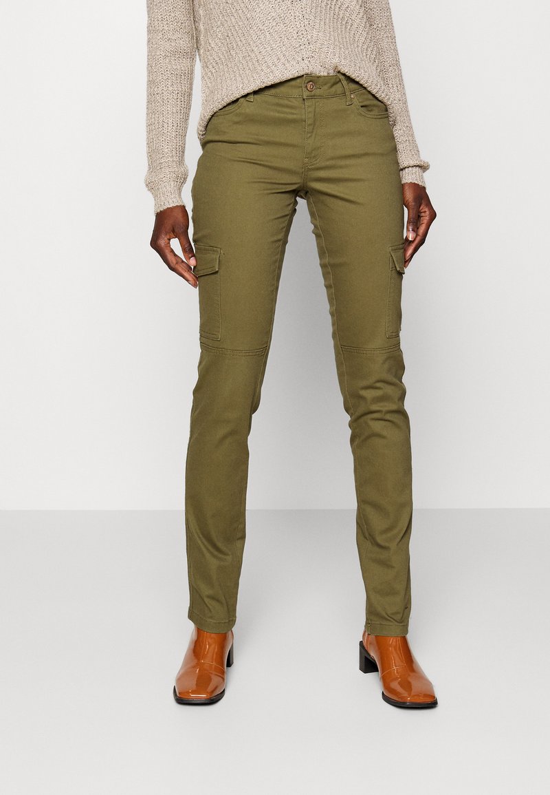 ONLY Tall ONLMISSOURI SLIM - Kareiviško stiliaus kelnės - khaki/rusvai žalsva - Zalando.lt