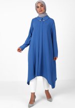 Modanisa INDIGO POINT COLLAR TAVIN - Shirt dress - blue - Zalando