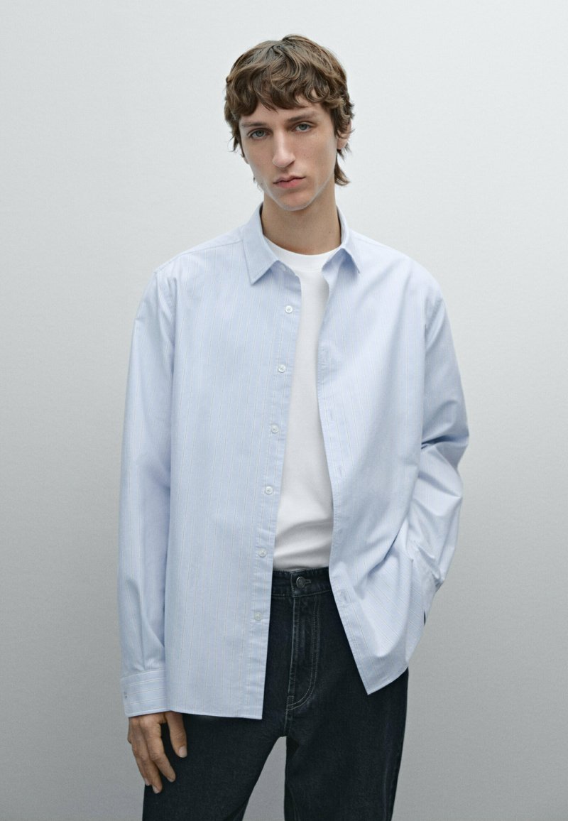 Massimo Dutti STRIPED OXFORD - Overhemd - blue/blauw - Zalando.nl