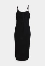 WAL G. CYNDEE FRONT TIE MIDI DRESS - Rochie tip creion - black/negru ...