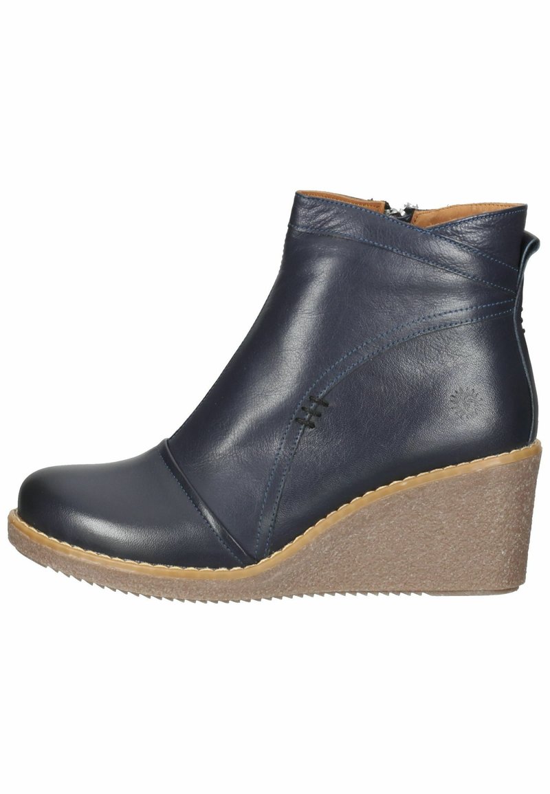 Cosmos Comfort Bottines compensées - navy/bleu marine - ZALANDO.FR