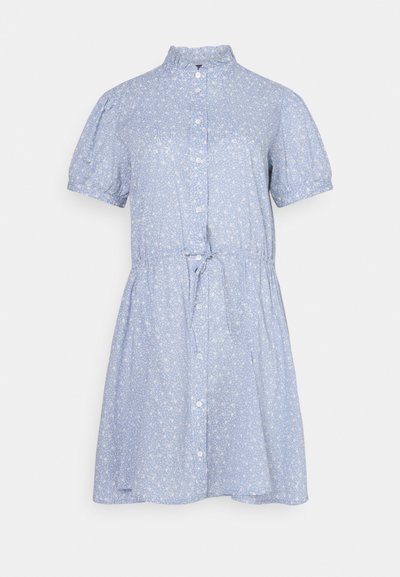 Polo Ralph Lauren LONG SLEEVE DAY DRESS - Blousejurk - white/light blue/wit - Zalando.be