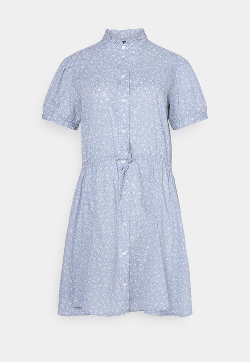 Polo Ralph Lauren LONG SLEEVE DAY DRESS - Blousejurk - white/light blue/wit - Zalando.be