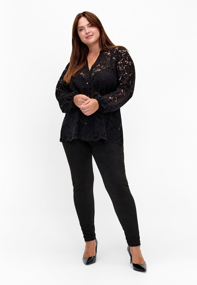 Zizzi WITH A-SHAPE - Blouse - black/zwart - Zalando.be