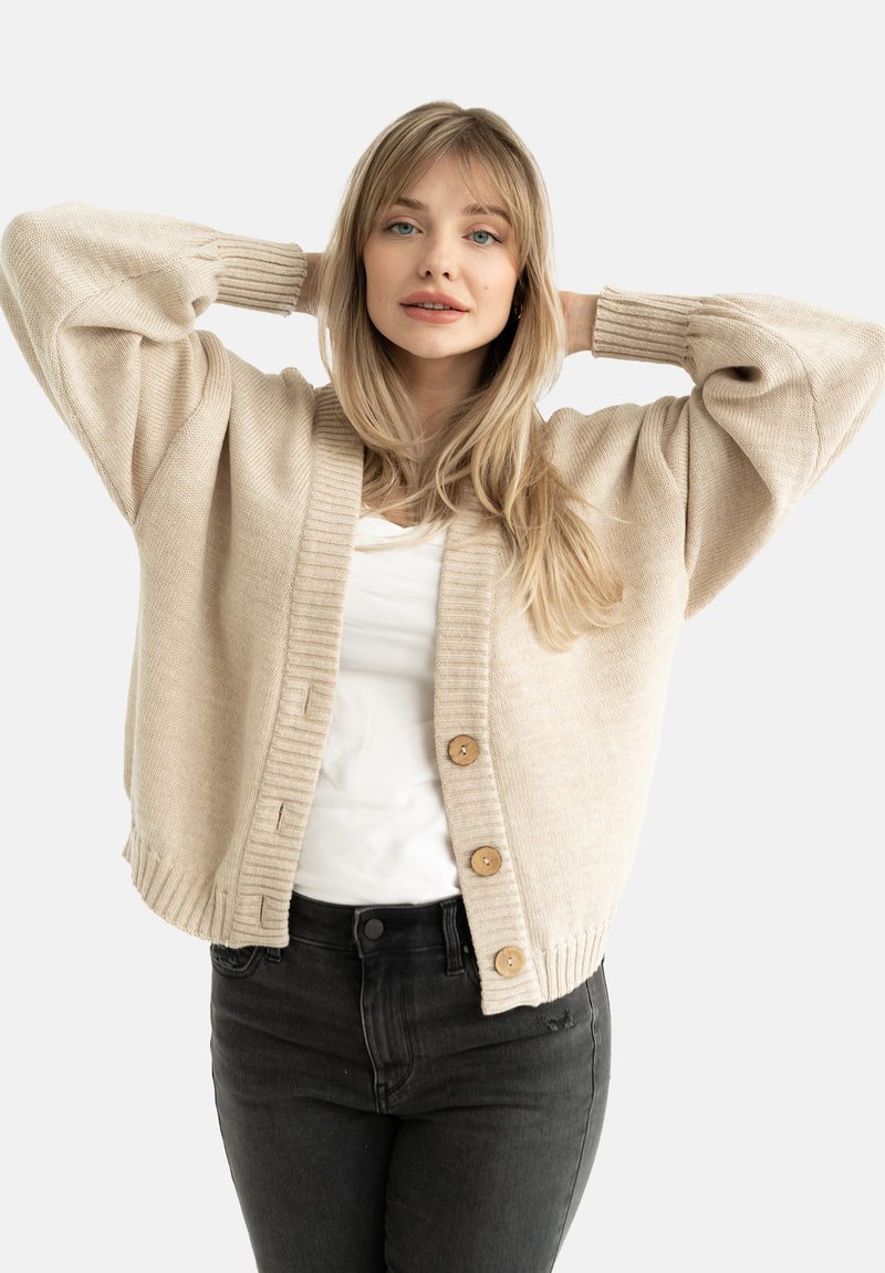 MKTP Kardigan/beżowy - Zalando.pl