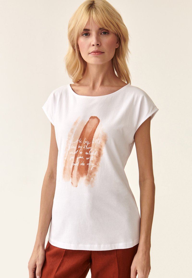 TATUUM AMANDA - T-shirts print - white/hvid - Zalando.dk