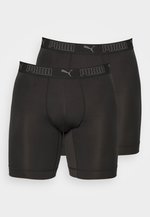 Puma SPORT LONG BOXER 2 PACK - Boxerky - black/černá - Zalando.cz