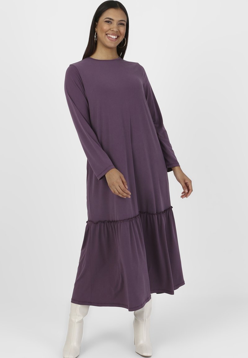 Modanisa TIN - CREW NECK - PLUS SIZE - ALIA - Vestido ligero - dark ...