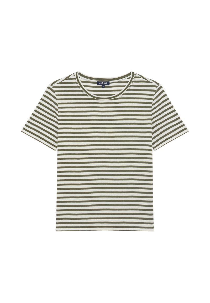 Caroll FRENCH FASHION ELEGANT MODERN - T-shirt imprimé - vert kaki/kaki ...