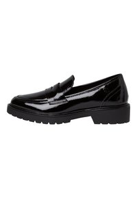 s.Oliver Slip-ins - black patent/metallicsvart - Zalando.se