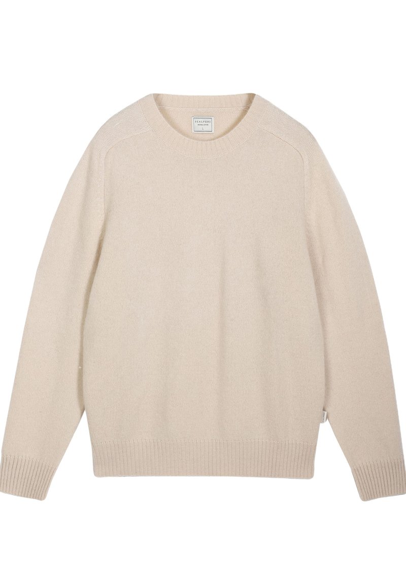 Scalpers ICON CITY TRICOT - Strickpullover - cream/beige - Zalando