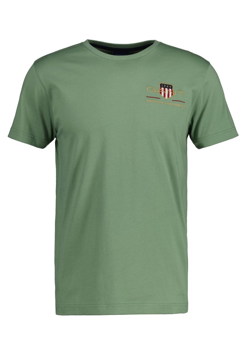 GANT ARCHIVE SHIELD - Camiseta estampada - kalamata green/beige ...