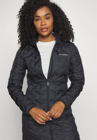 Columbia DELTA RIDGE™ LONG JACKET - Abrigo de plumas - black/negro ...
