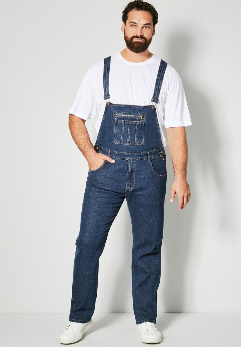 John F. Gee Salopette - blue denim/denim bleu - ZALANDO.BE