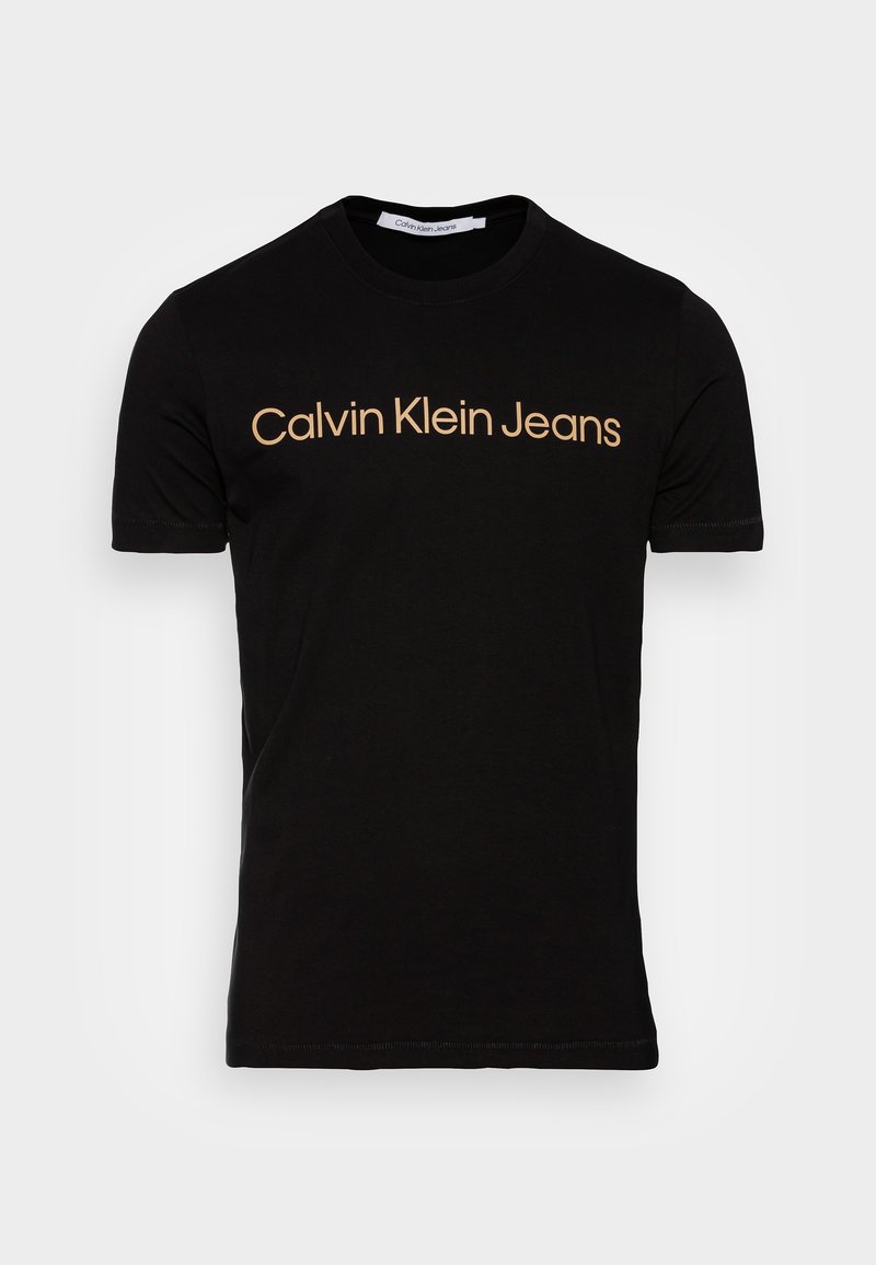 Calvin Klein Jeans Institutional Logo Slim Tee Print T Shirt Black