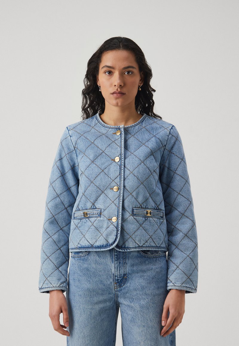 COACH QUILTED JACKET - Light jacket - blue/blue denim - Zalando.co.uk