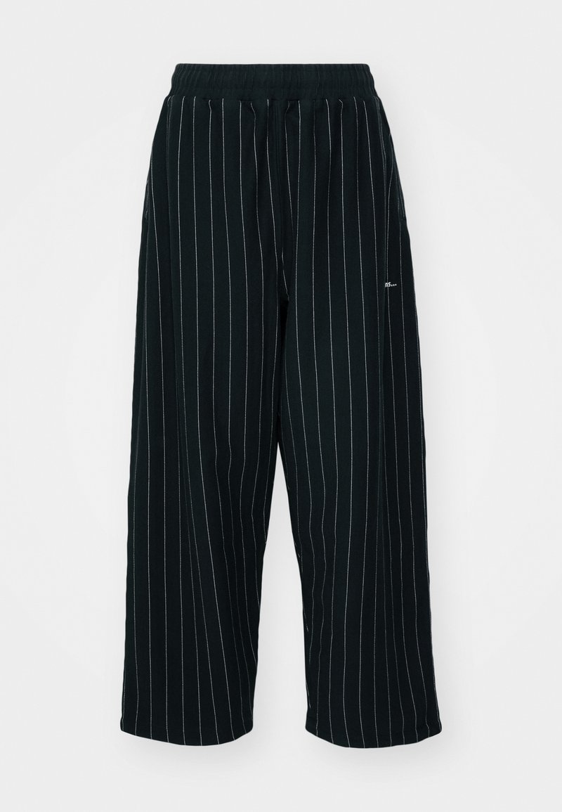 iets frans... HARRI PINSTRIPE UNISEX - Tracksuit bottoms - black ...