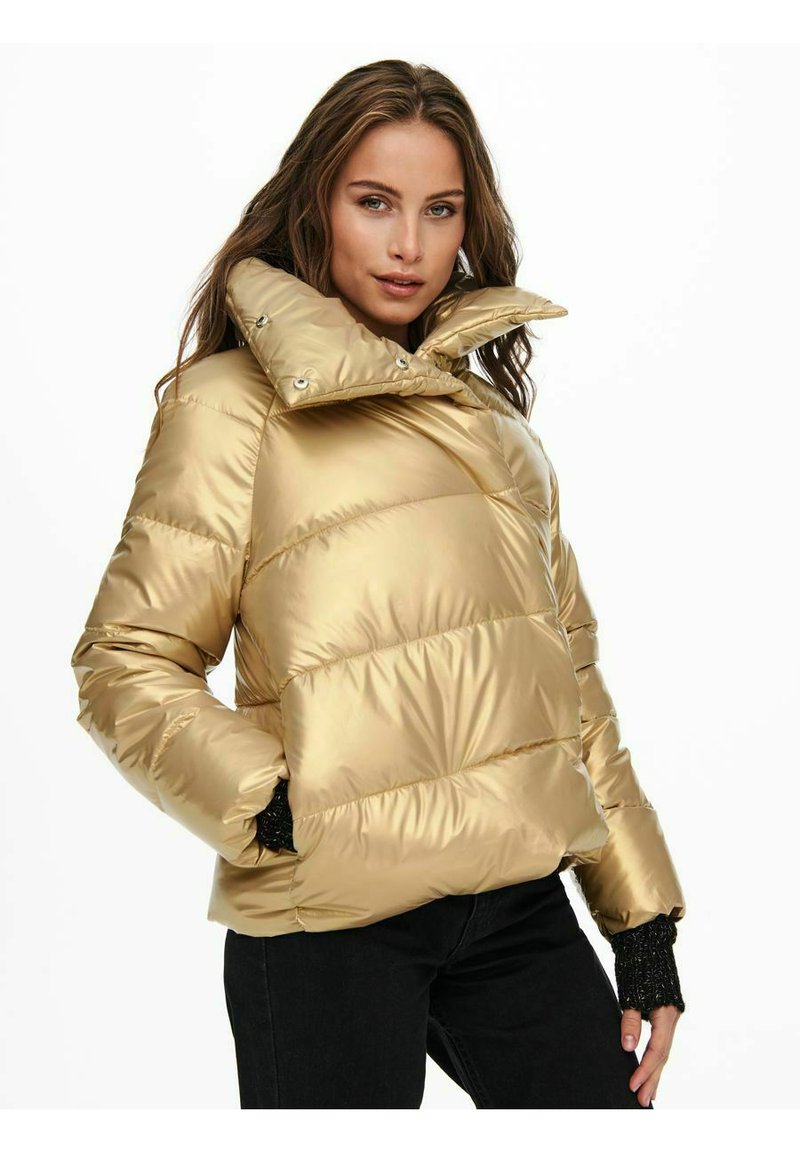 ONLY GLÄNZENDE - Winter coat - frosted almond/beige - Zalando.de