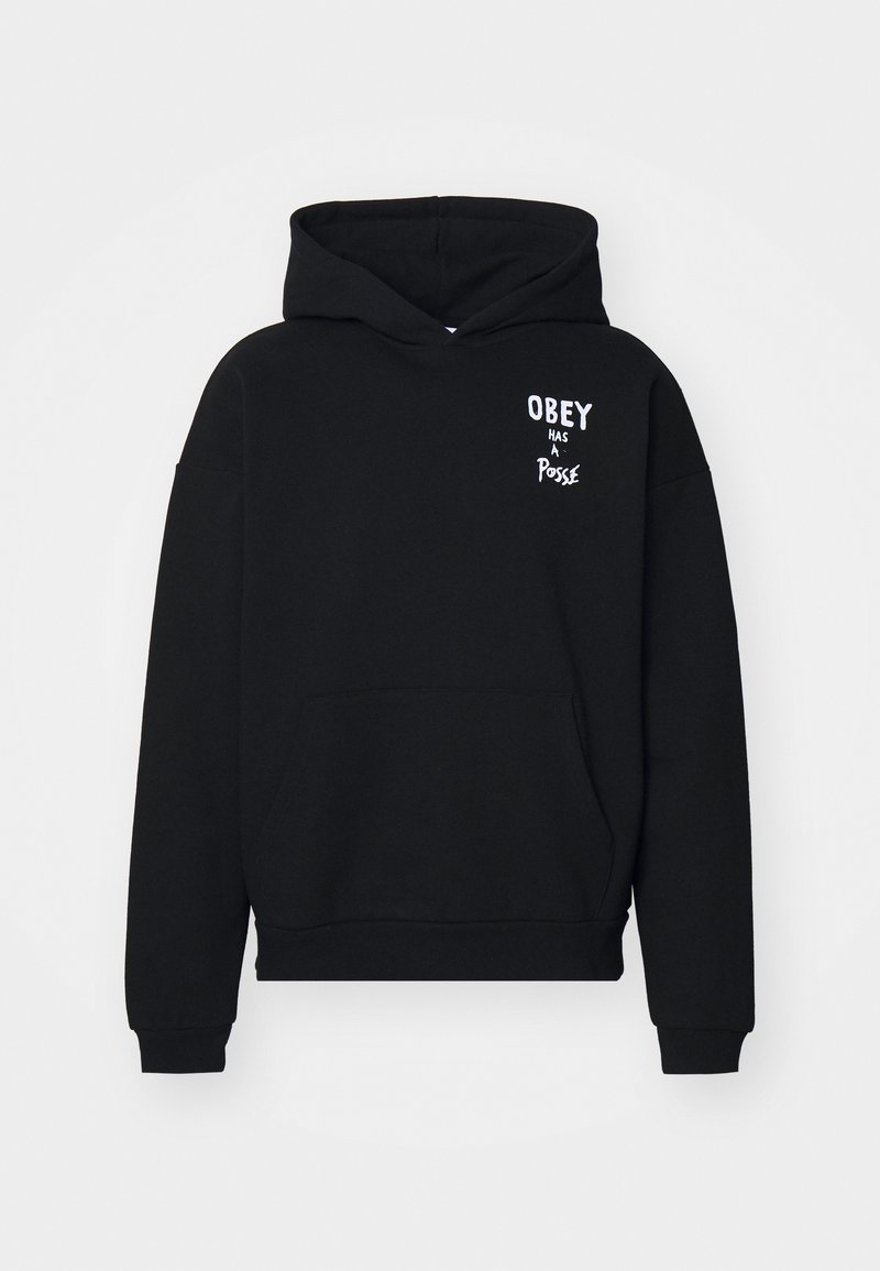 Obey Clothing POSSE EXTRA HEAVY HOOD - Sudadera - black/negro - Zalando.es