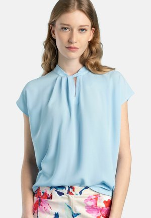 More & More FLIEÃ ENDE STREIFEN - Hemdbluse - hellblau - Zalando.de