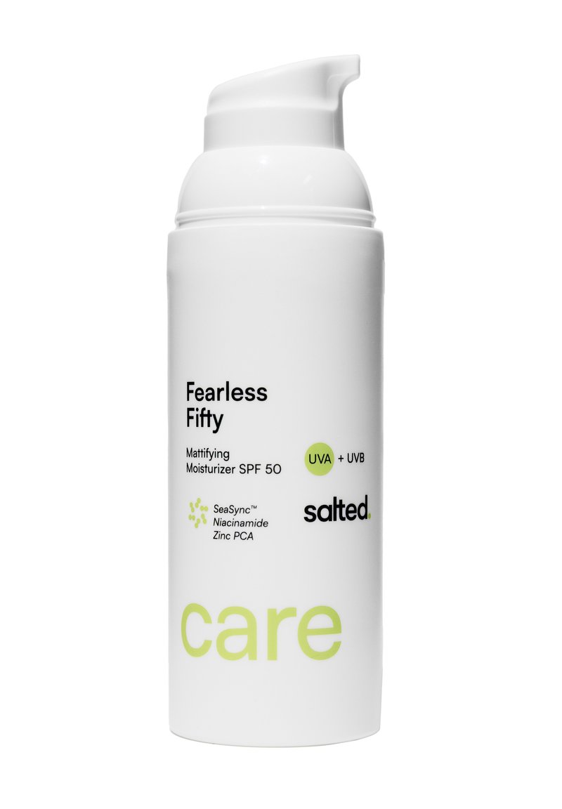 salted. FEARLESS FIFTY – ANTI-PICKEL FLUID LSF50 - Crema solare ...