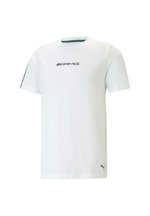 Puma AMG PETRONAS MOTORSPORT - T-shirt med print - white/vit - Zalando.se