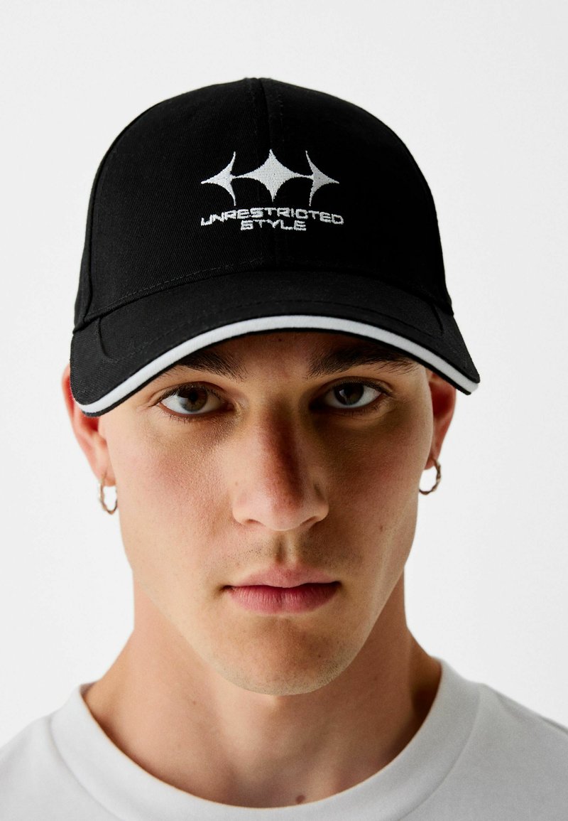 Bershka EMBROIDERED - Cap - black/schwarz - Zalando.ch