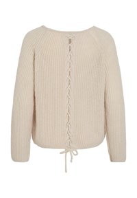 VILA VICHOCA U-BOOT-AUSSCHNITT - Strickjacke - birch/beige - Zalando.at