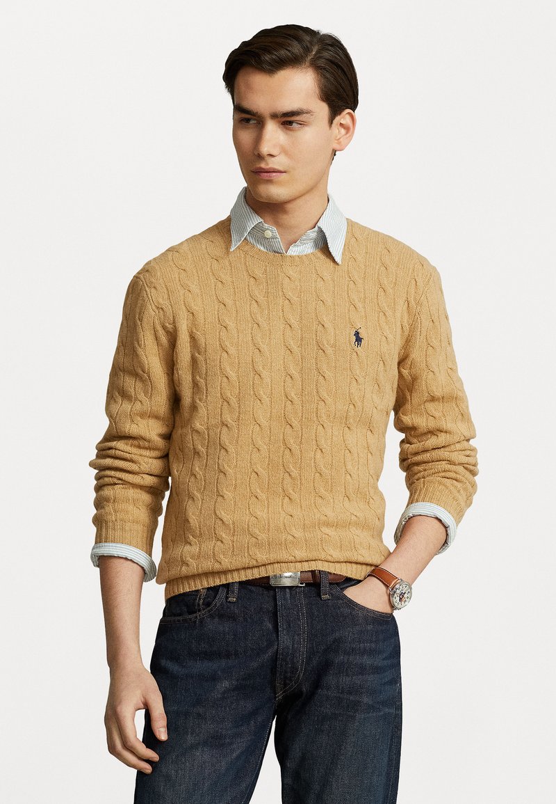 Polo Ralph Lauren Jersey de punto - camel melange/camel - Zalando.es