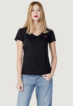 Levi's® PERFECT VNECK 85341-0003 - Camiseta básica - black/negro ...