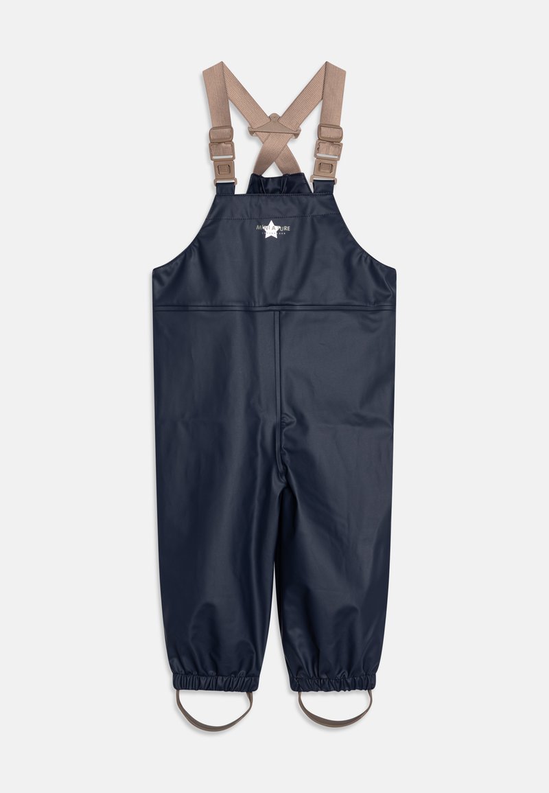 MINI A TURE RUBI RAIN PANTS UNISEX - Rain trousers - ombre blue/dark ...