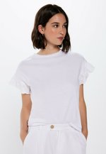 Springfield T-shirt print - white/wit - Zalando.be