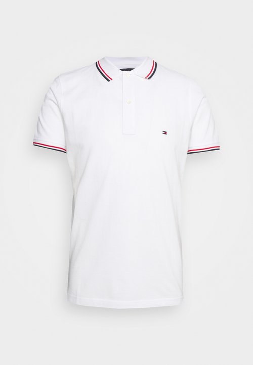 Tommy Hilfiger TIPPED SLIM FIT - Poloshirt - white/weiß - Zalando.ch