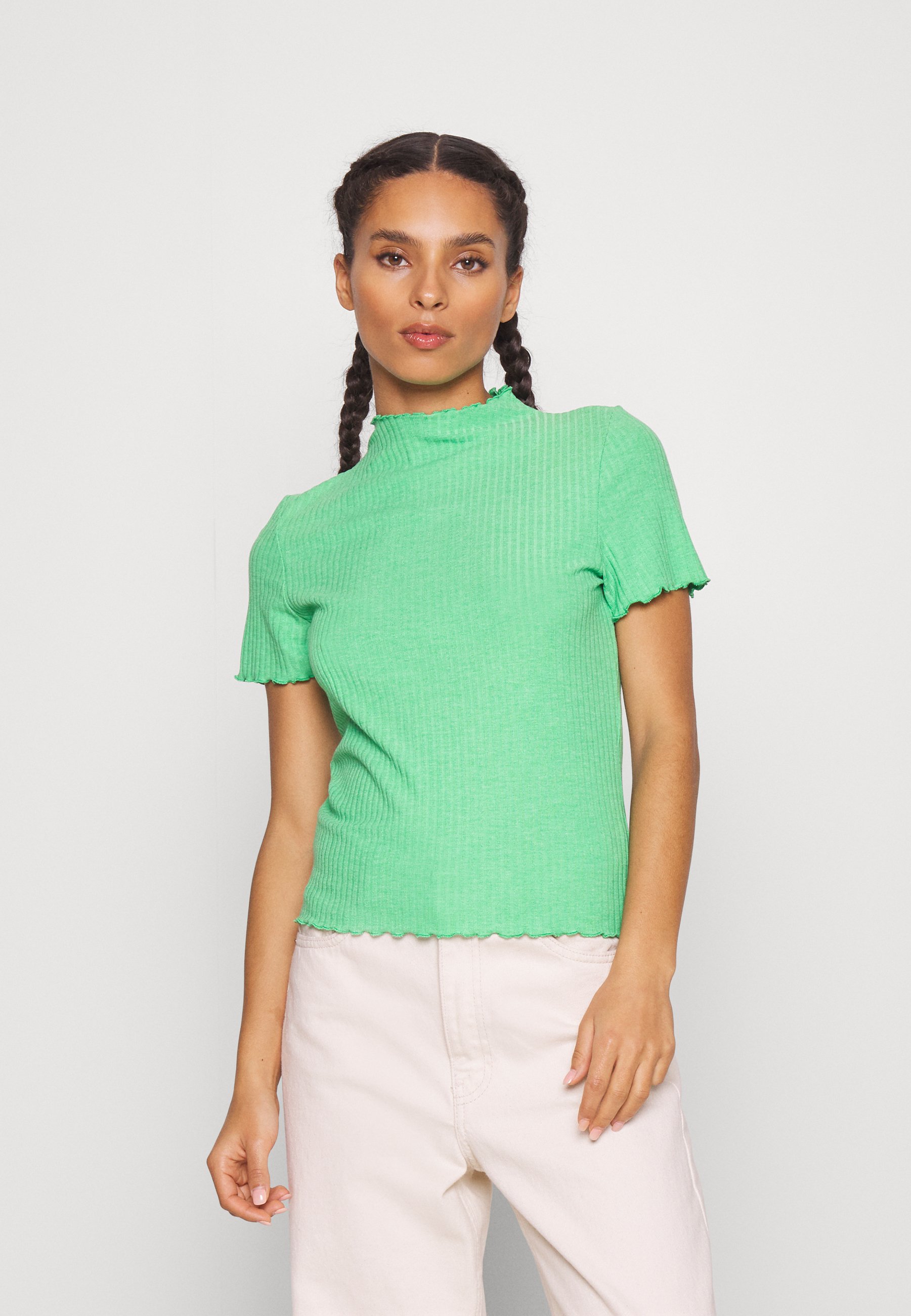 ONLY Petite ONLEMMA HIGHNECK - T-Shirt print - kelly green/grün ...