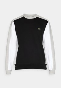 Lacoste ELEVATED COLORBLOCK - Felpa - black/light grey/nero - Zalando.it