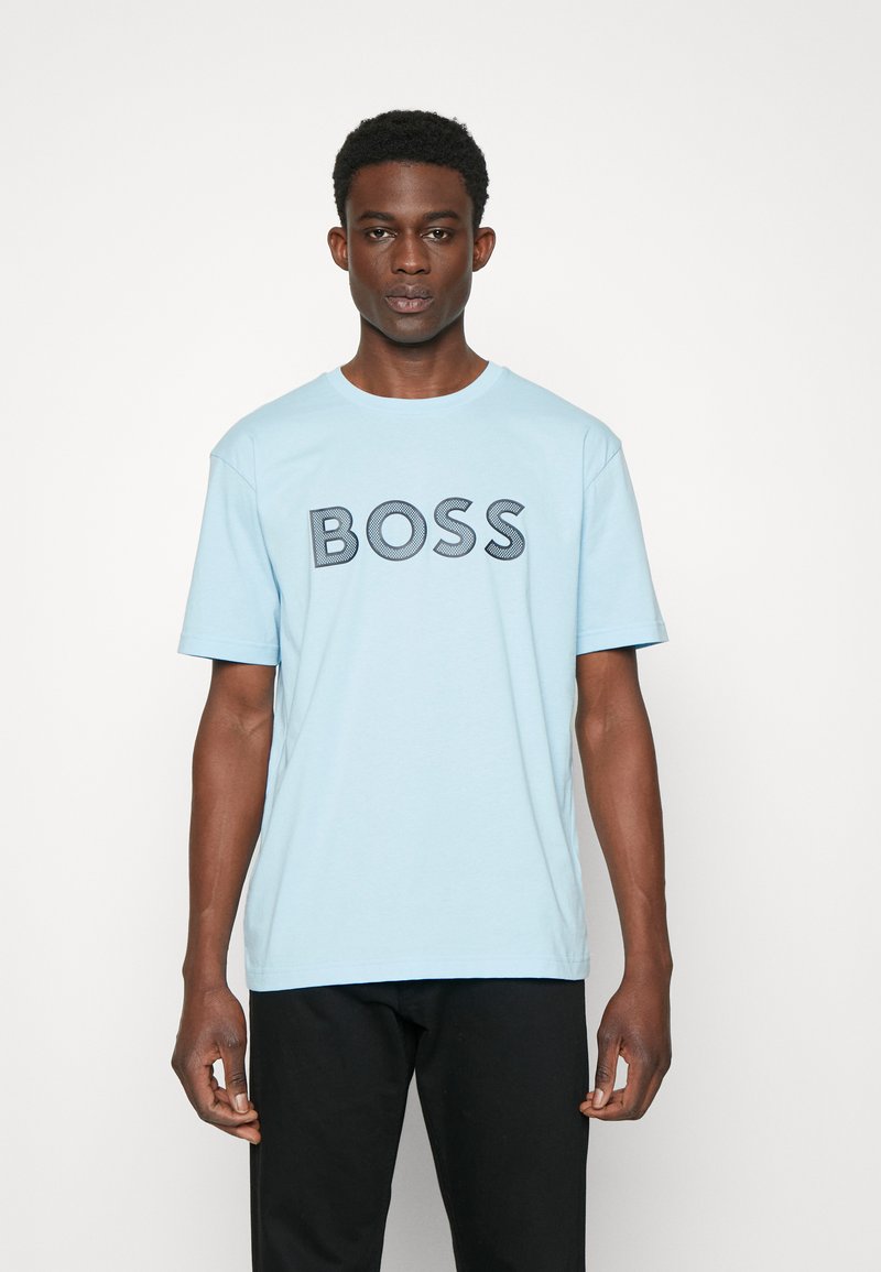 BOSS TEEOS - T-shirts med print - light/pastel blue/lyseblå - Zalando.no