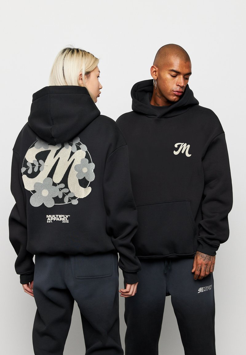 Multiply Apparel Mikina s kapucí - black soda/antracitová - Zalando.cz