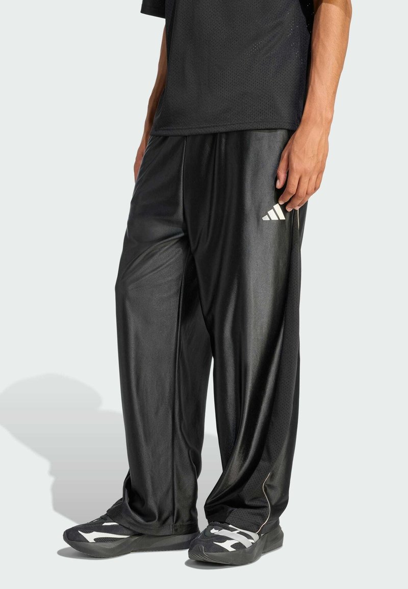 adidas Sportswear STADIUM SHINY - Tracksuit bottoms - black crystal ...