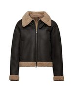 Bomboogie MINE - Giacca di pelle - dark brown/marrone scuro - Zalando.it
