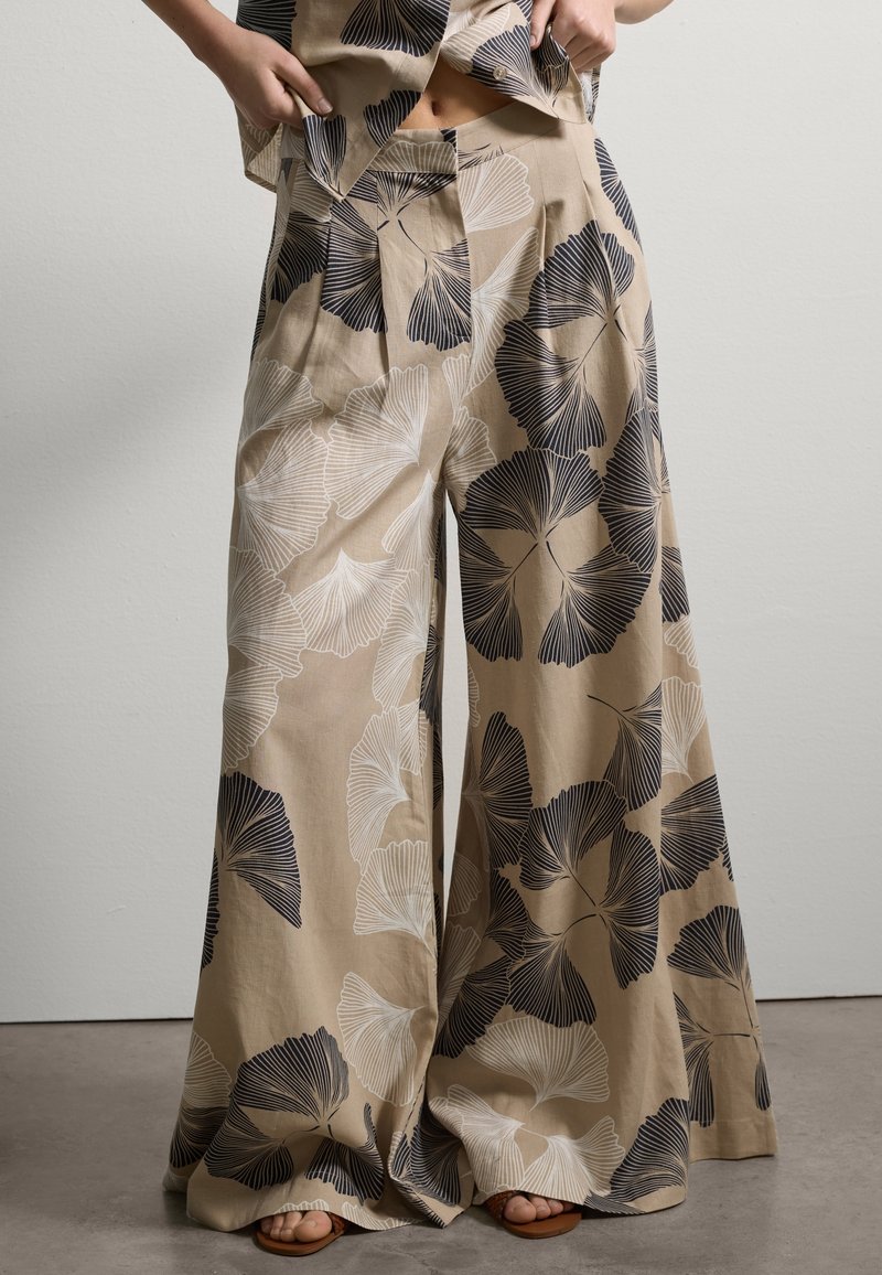 Stefanel WIDE LEG PALAZZO - Pantaloni - beige - Zalando.it