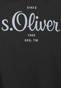 s.Oliver LOGO - T-Shirt print - black/schwarz - Zalando