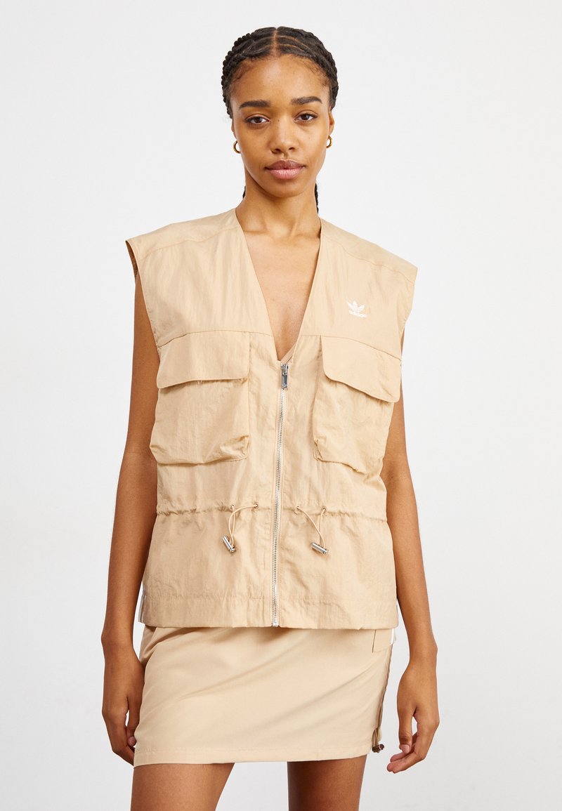adidas Originals VEST - Waistcoat - magic beige/beige - Zalando.ie