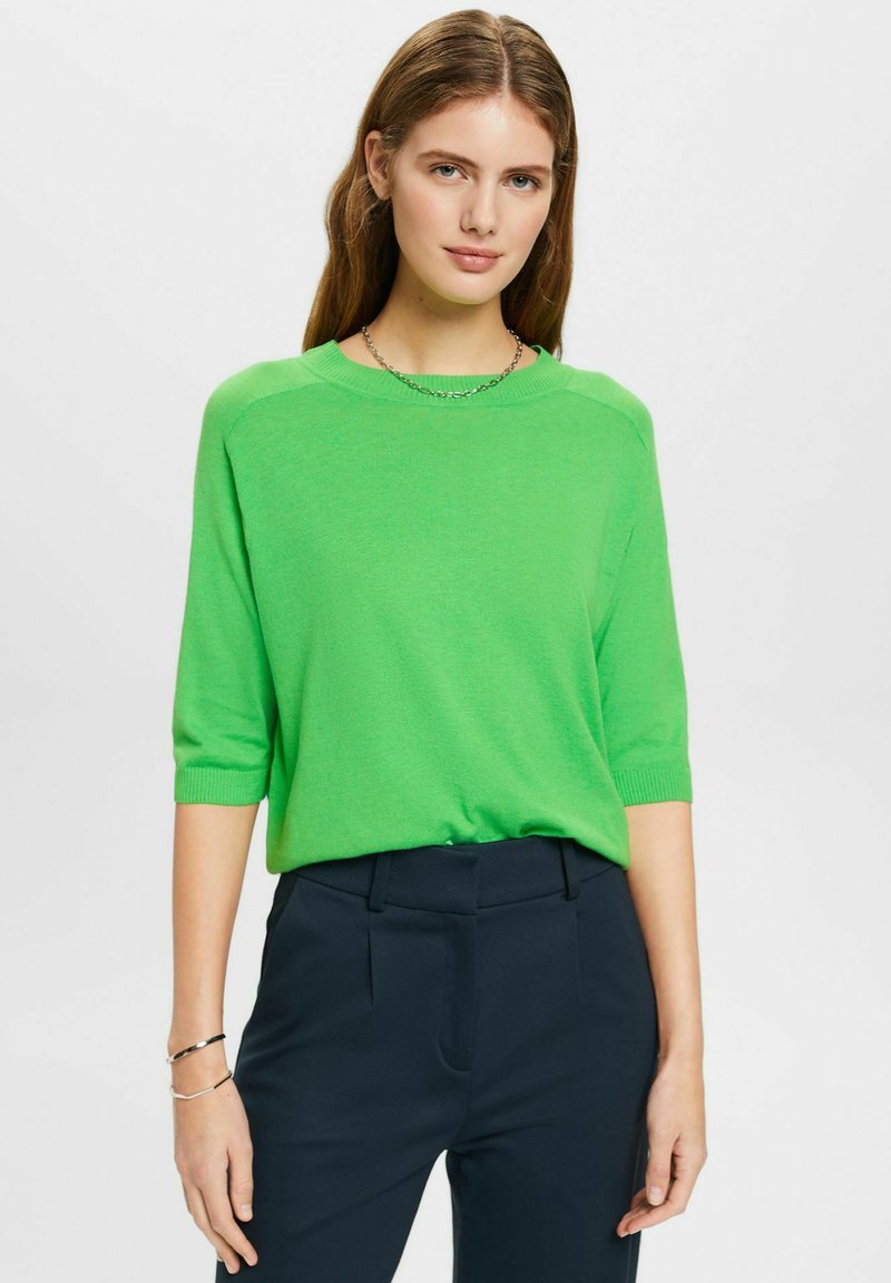 Esprit Sus Li Blend Te T Shirt Basic Green Grün Zalando Ch