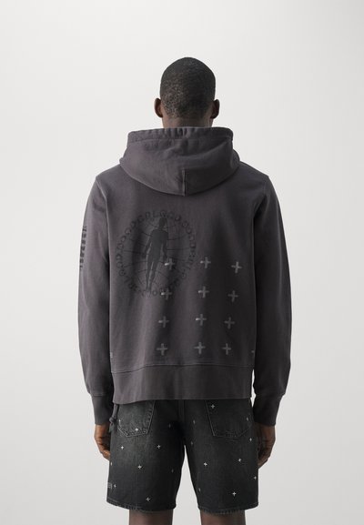 Ksubi ZINE KASH ZIP THRU HOODIE - Sweater met rits - black/zwart ...