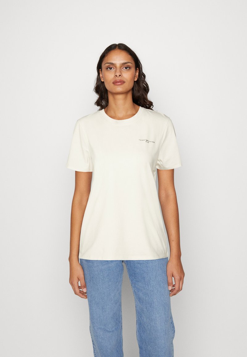 Tommy Hilfiger MINI CORP LOGO - Basic T-shirt - Weathered White/white - Zalando.de