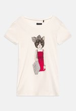 IKKS ANIMAL - Camiseta estampada - ecru/crema - Zalando.es