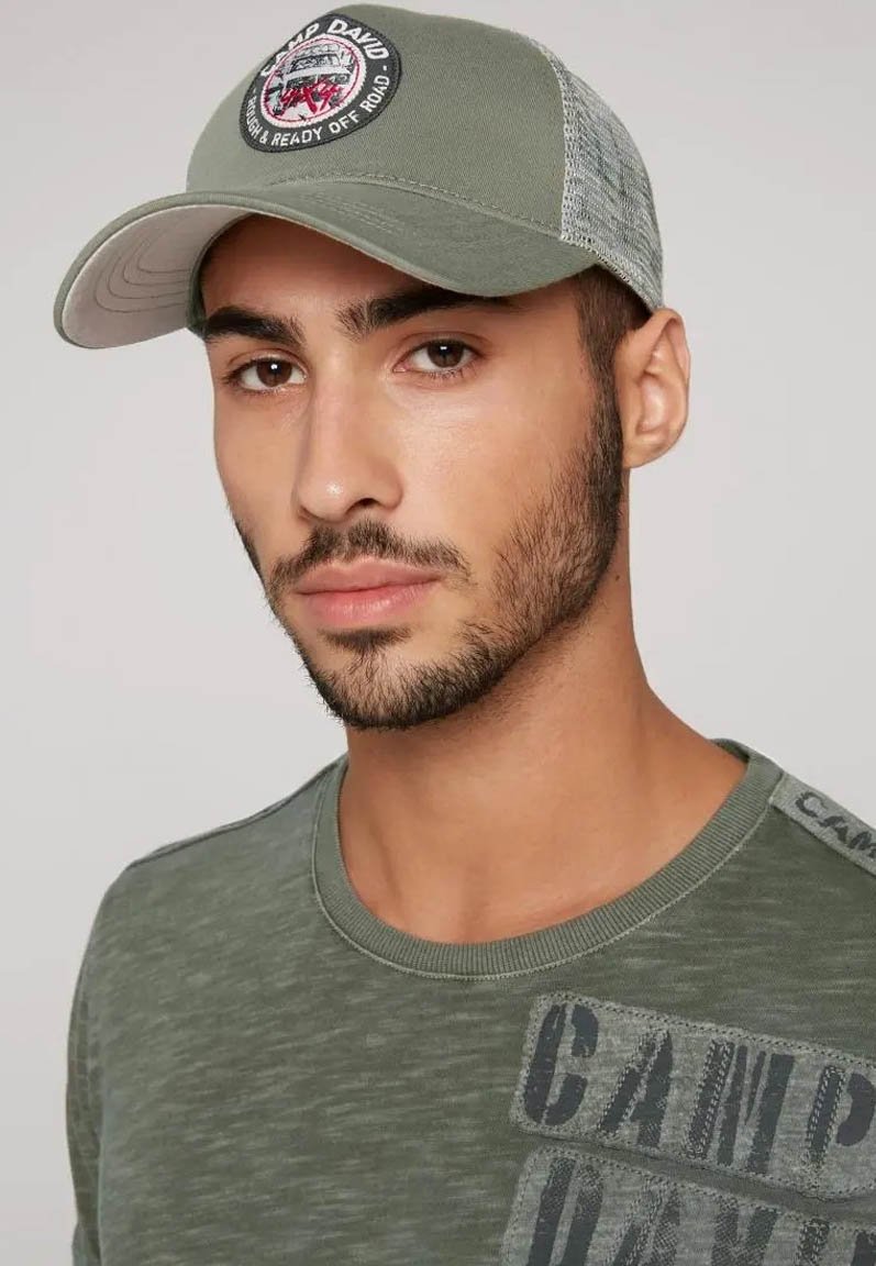Camp David Cap - khaki/grau - Zalando.ch