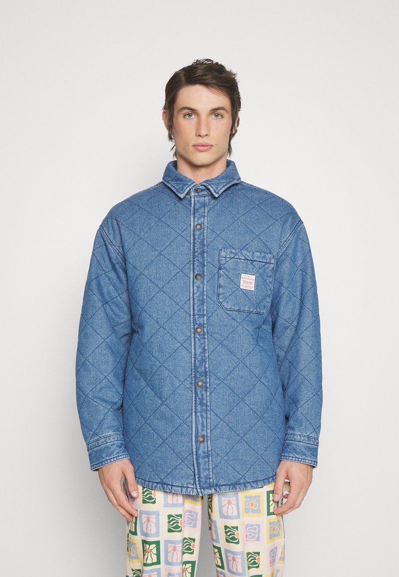 Levi's® Workwear PARKSIDE OVERSHIRT - Short coat - blue denim - Zalando.ie