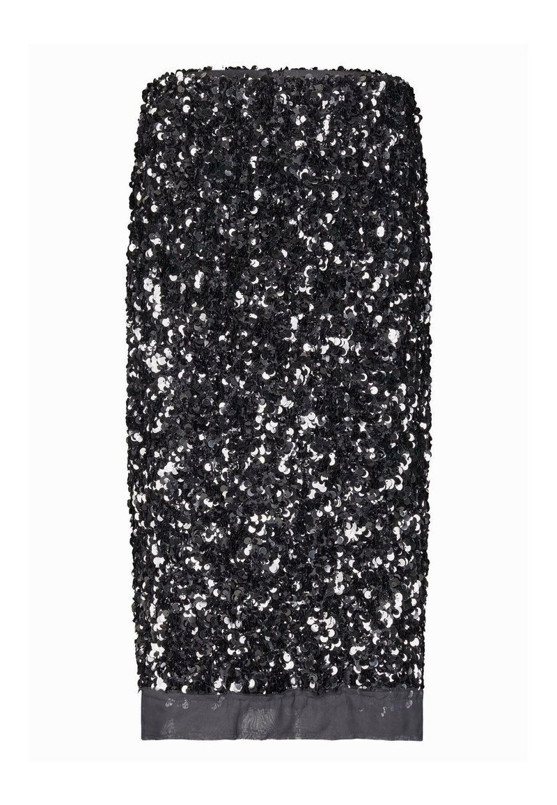 Second Female SHINY - A-line skirt - gungrey metal/metallic grey - Zalando